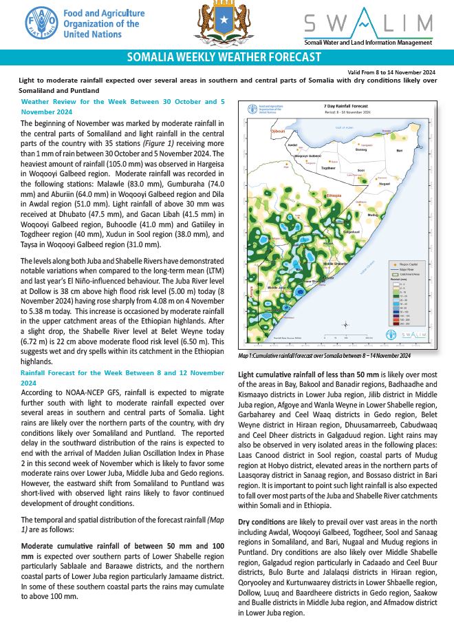 FAO SWALIM: Somalia Water and Land Information ManagementLibrary ...