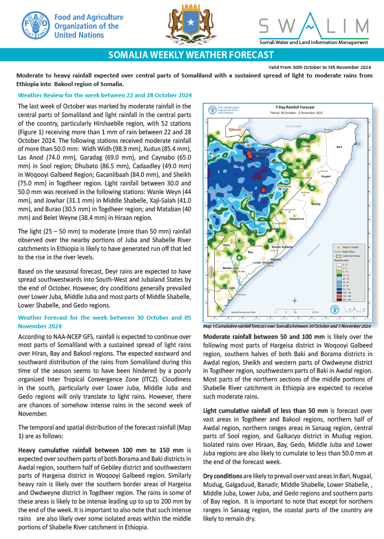 FAO SWALIM: Somalia Water and Land Information ManagementLibrary ...